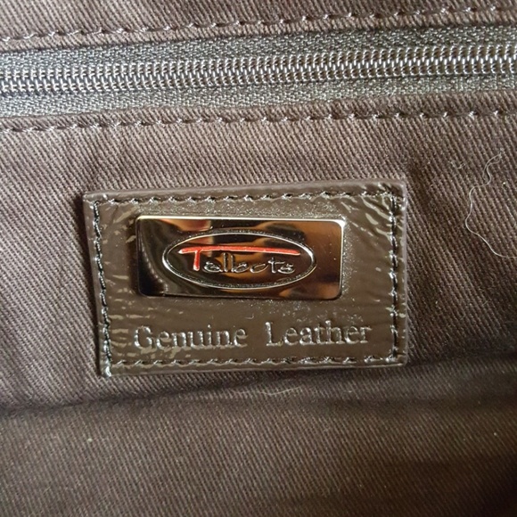 Talbots | Bags | Vintage Talbots Quilted Brown Patent Leather Bag ...
